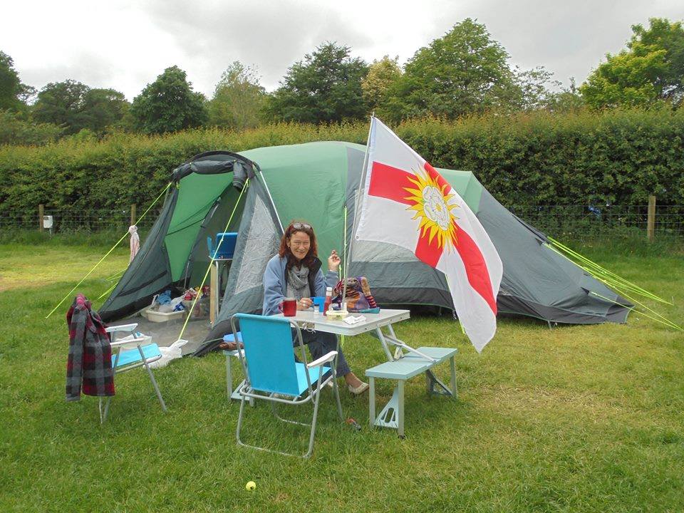 Camping with the West Riding flag from Dave Whittaker. | British County ...