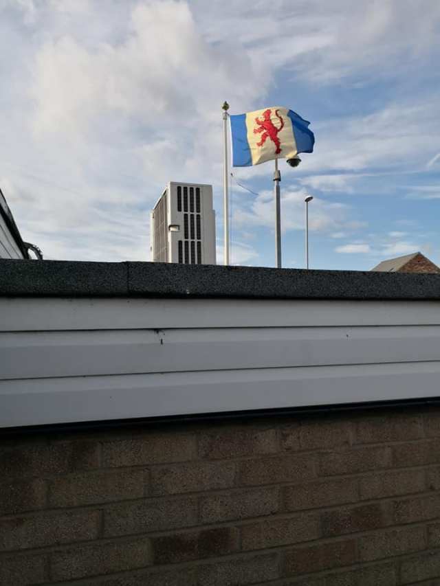a Fenland flag flying outside the Ivy Leaf Club in Whittlesey2 ...