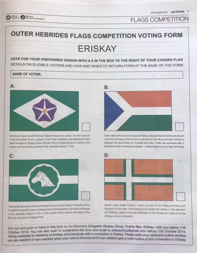 A Flag For Eriskay | British County Flags