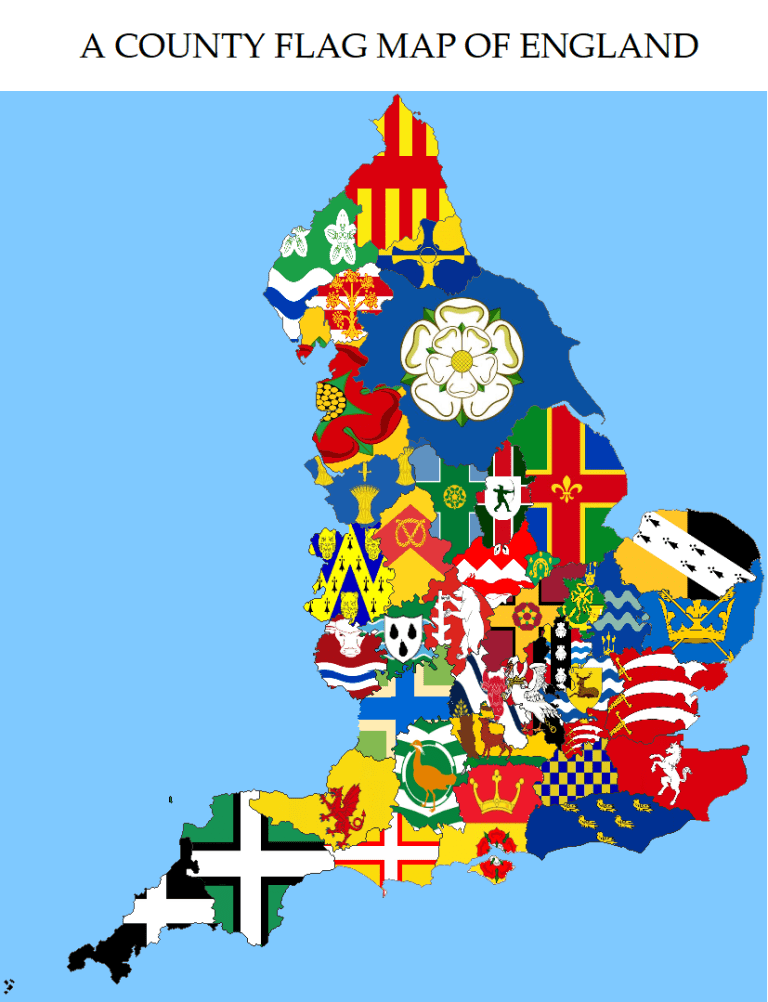 Various County Flag Charts | British County Flags